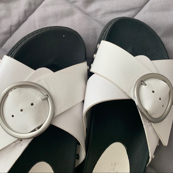 Truffle Collection | Shoes | Truffle Collection Buckle Black White ...